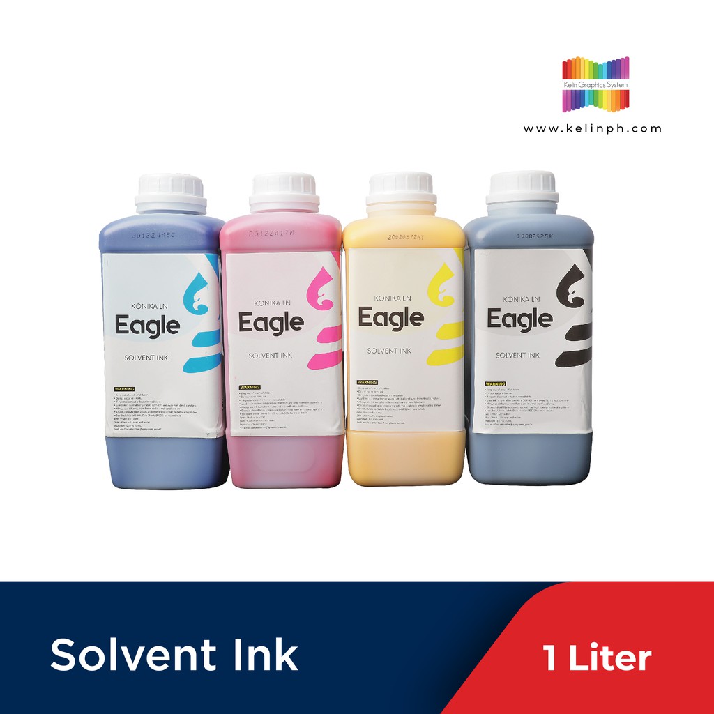KGS Eagle Solvent Ink 1Liter Compatible for Solvent Printer | CMYK ...