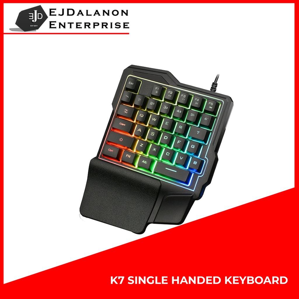 Single Hand Gaming Keyboard Computer Parts Shop Pisonet | Shopee ...