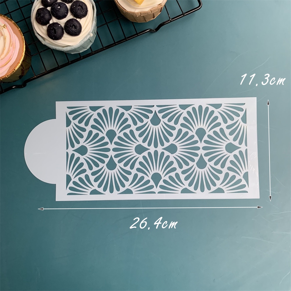 Fondant Cake Mesh Stamps Stencils Embossing for Decorating Tool Plastic ...