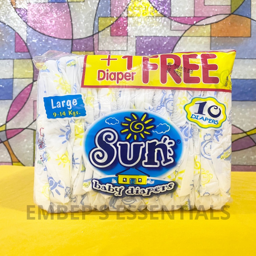 Sun Baby Diapers (10 diapers + 1 Free) | Shopee Philippines