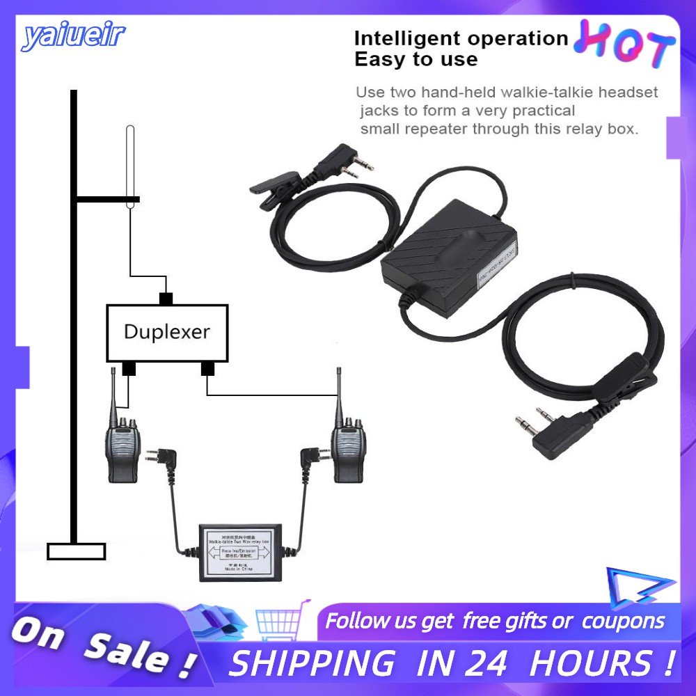 K-head Walkie Talkie Two-way Relay Box Two Way Radio Repeater | Shopee ...
