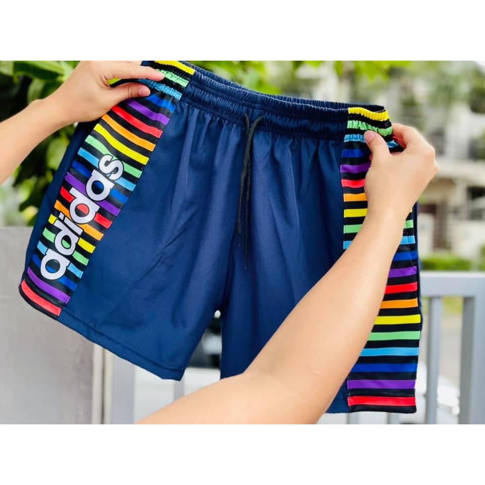 ADIDAS NAVY BLUE SUBLIMATION PRINT TASLAN Short for Men ONESIZE Running ...