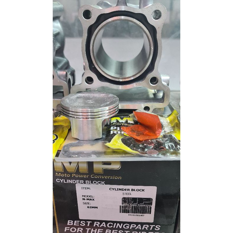 MP BLOCK STEEL BORE KIT 58MM / 62MM FOR NMAX 155/AEROX 155 | Shopee ...