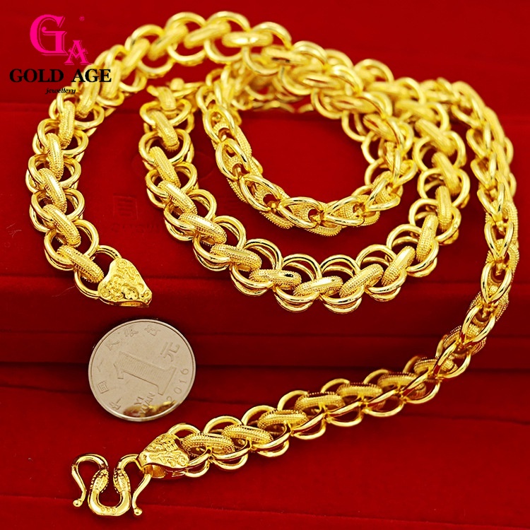GA Jewelry Fashion 18K Saudi Gold Plated Korean Domineering Men's ...