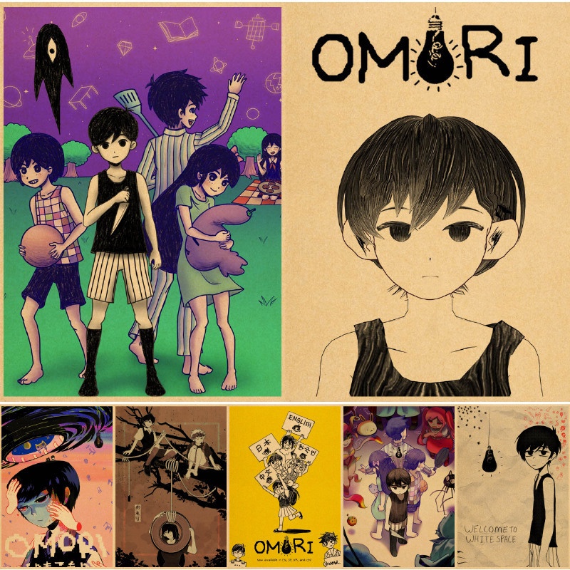 Game Poster Omori Packing Paper Prints Clear Artistic Image Bar ...