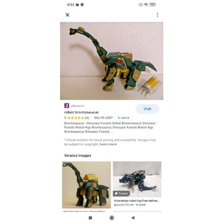 Preloved robot brontosaurus vintage action figure | Shopee Philippines