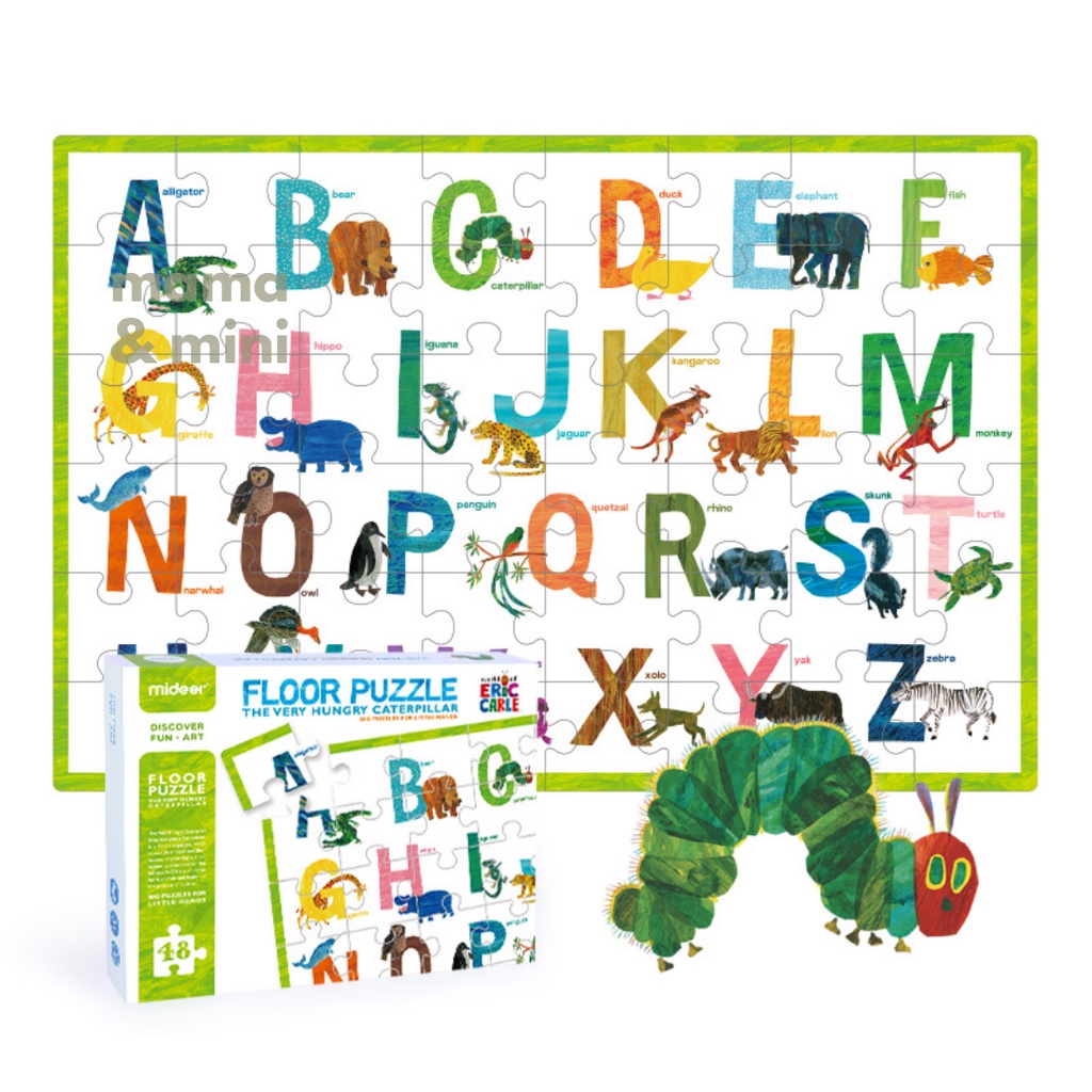 MIDEER puzzle Eric Carle Themed: The Very Hungry Caterpillar Alphabet ...