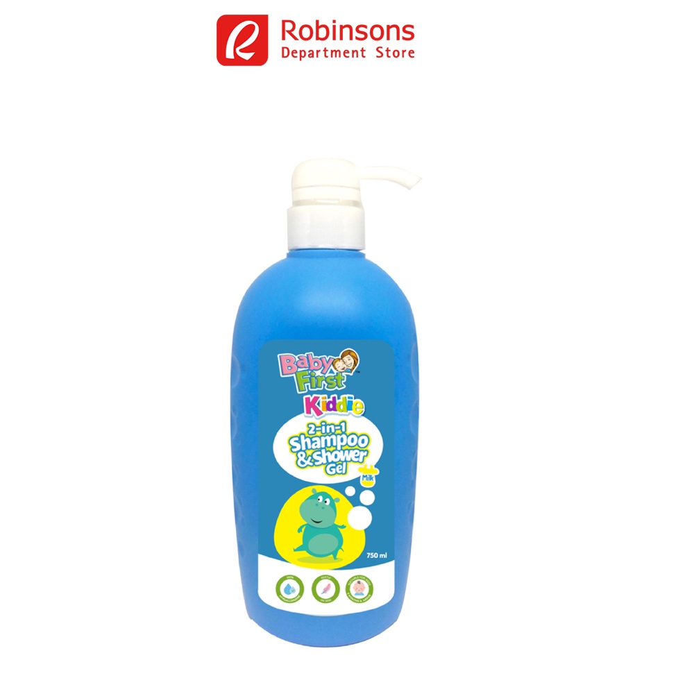 Baby First Kiddie Shampoo and Shower Gel Milk Scent 750ml | Shopee ...