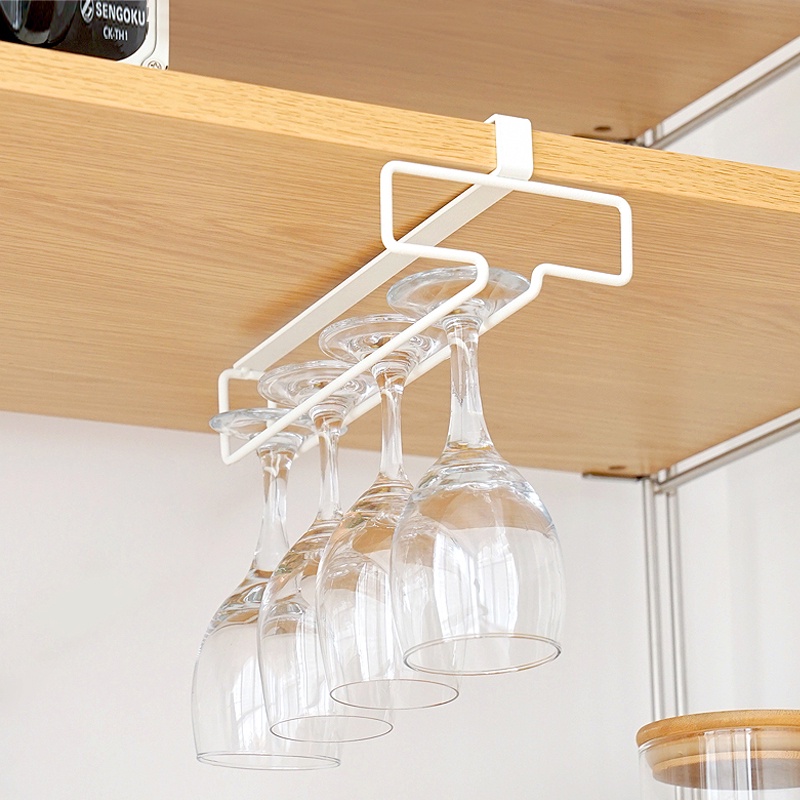 Inverted Stemware Storage Shelf Wine Glass Holder Wine Glass Rack ...