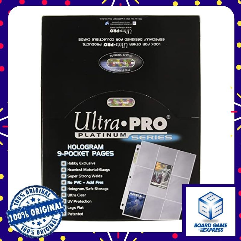 Ultra Pro 9 Pocket Platinum Page - for Standard Size Cards (ex. Pokemon ...