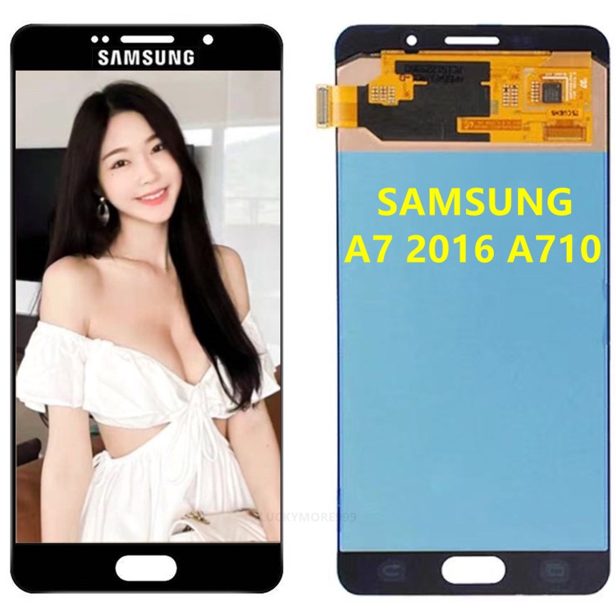 Samsung Galaxy A7-2016 A710 A710F A710M Lcd Display + Touch Screen Digitizer Replacement ...