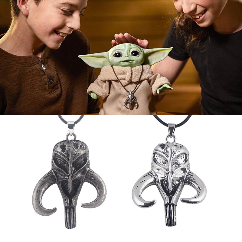 Star Wars Mandalorian Yoda Necklace Yoda baby alloy Pendant | Shopee ...