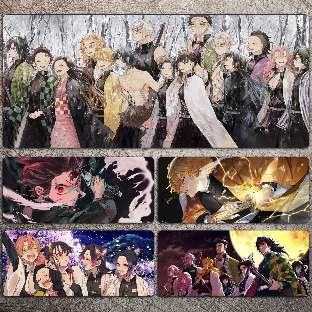 80CM x 30CM Demon Slayer Mouse Pad Gaming Extended Large Desk Pad Anime ...