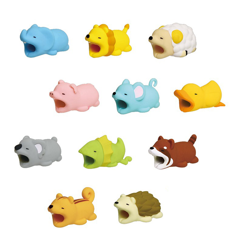 Cute Animal Wire Bite Bite Protective Sleeve Cartoon Bite Wire IPhone ...