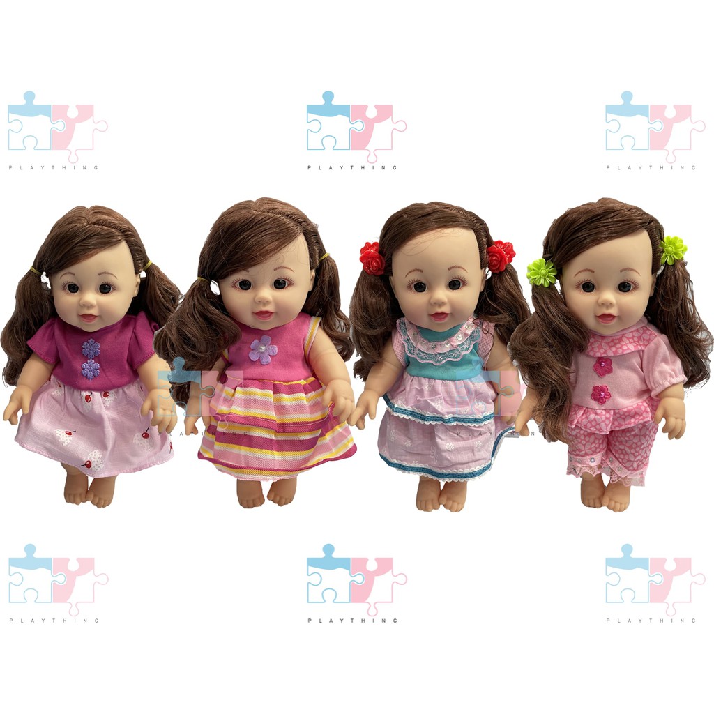 Baby Doll with Sounds Cute Dolls Rubber Manika Toy Toys | Shopee ...
