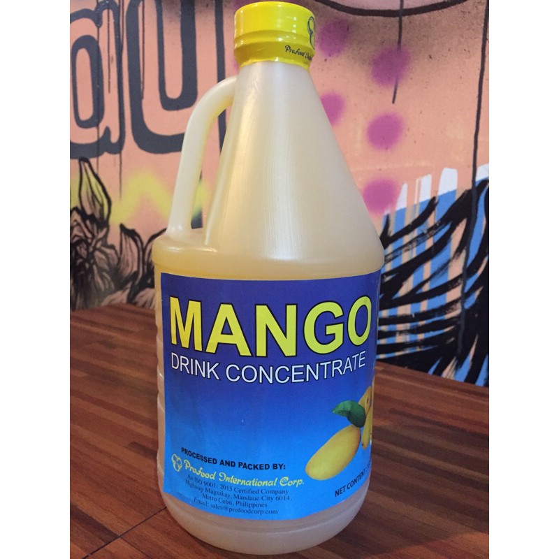 Mango Drink Concentrate 1/2 gallon and 1 gal | Shopee Philippines