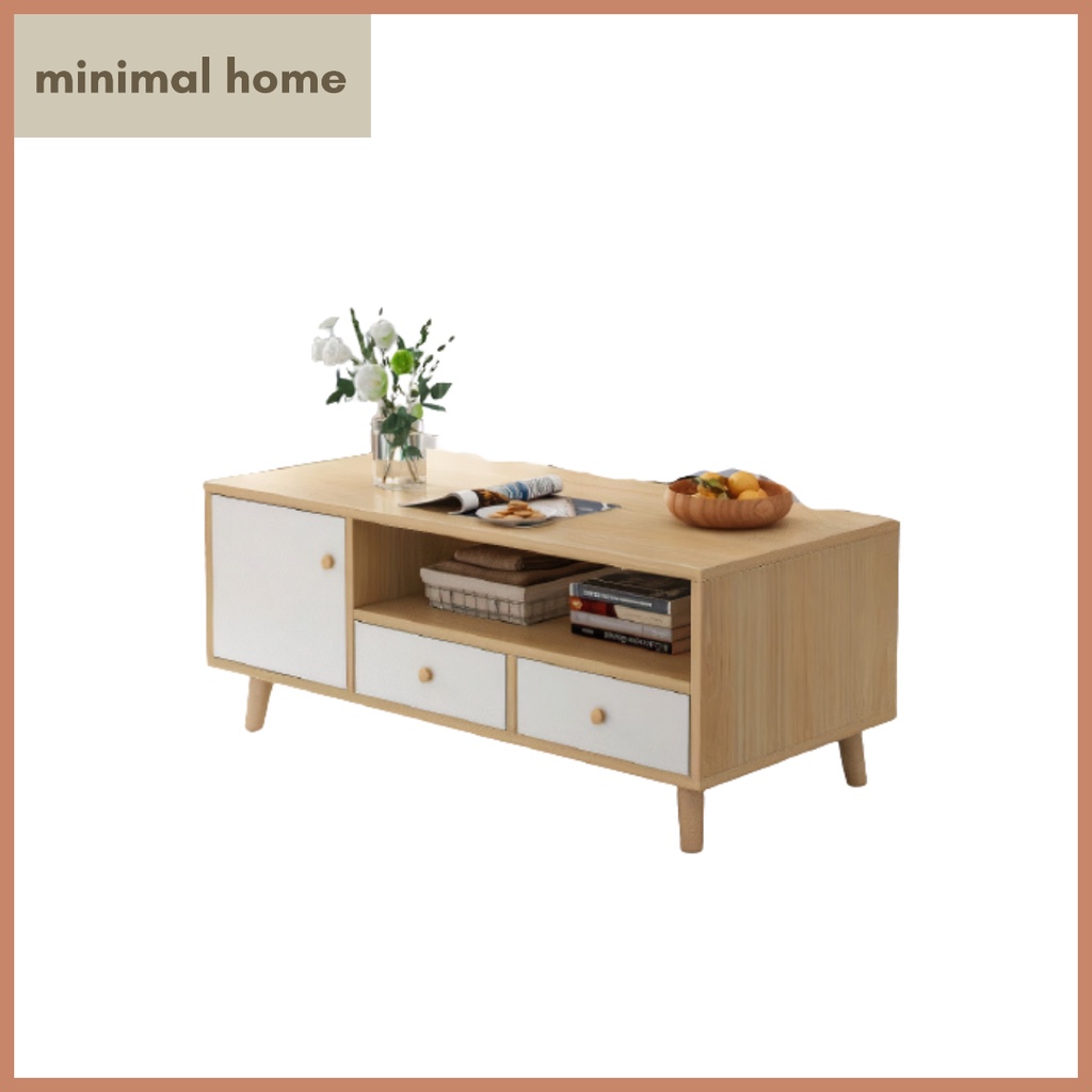MINIMAL HOME Amari Center Table Nordic Modern Console TV Stand Coffee ...