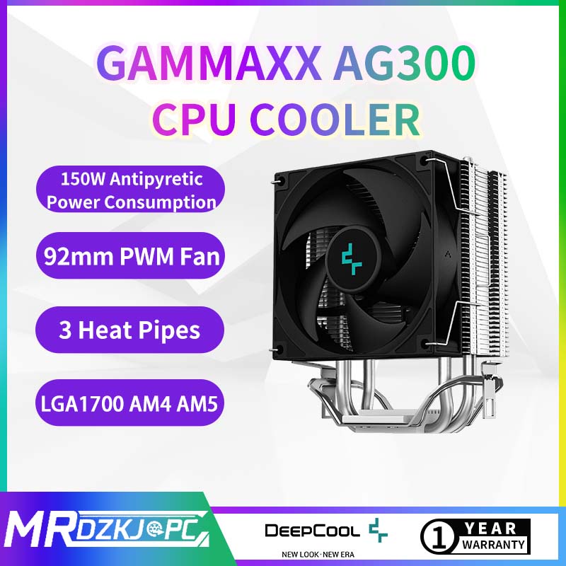 Deepcool Gammaxx AG300 Black Matt CPU Air-cooled Radiator 1700 Desktop ...