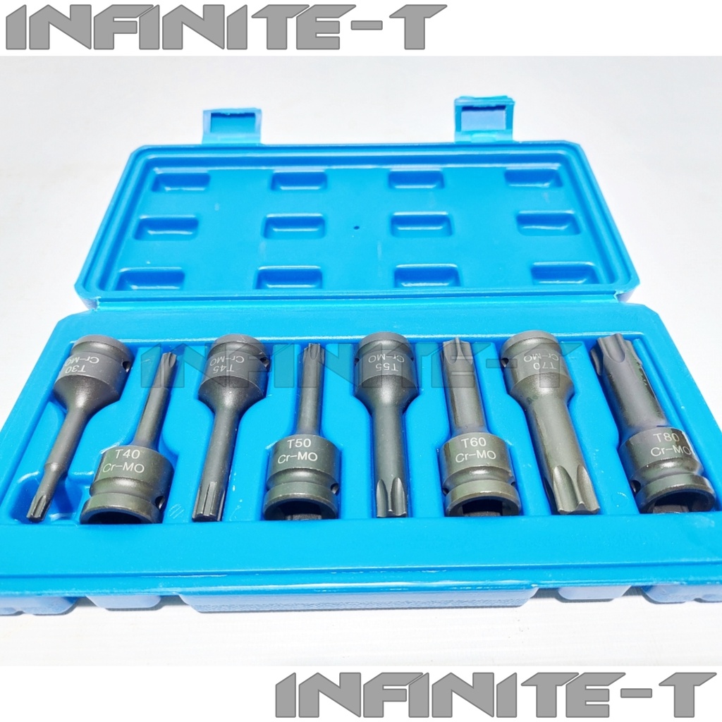 MG Torx Impact Bit Socket Set 8 Pcs.(1/2" Drive) Spline Key | Shopee ...