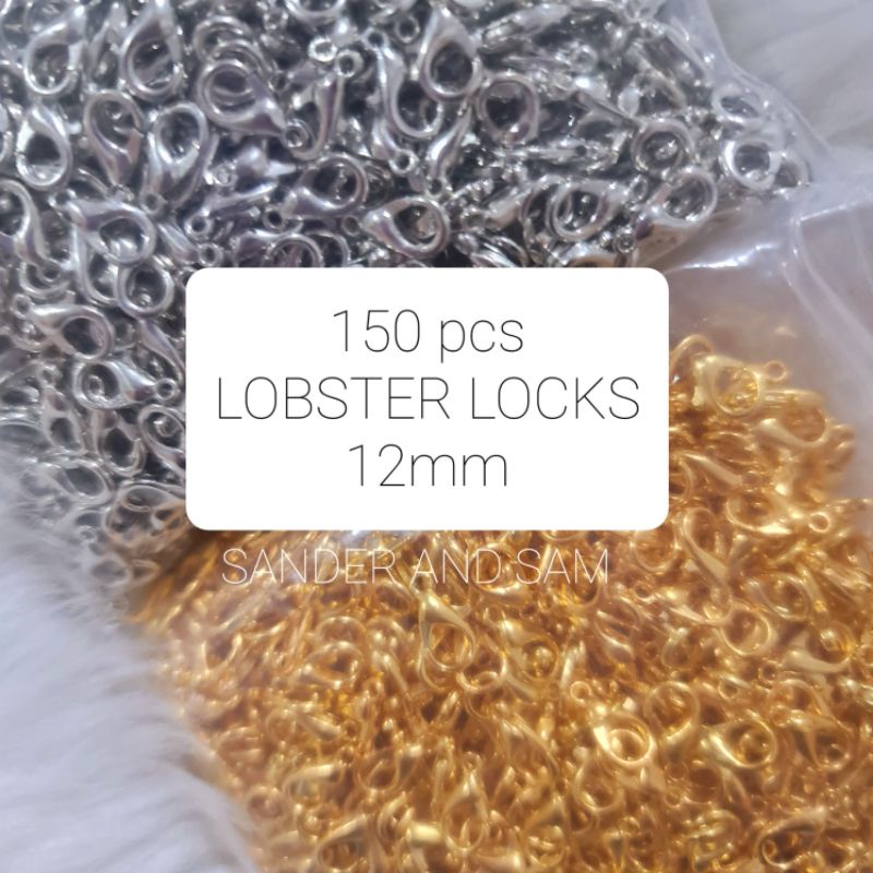 150 pcs 12mm Lobster Locks Nickel and Gold | Shopee Philippines
