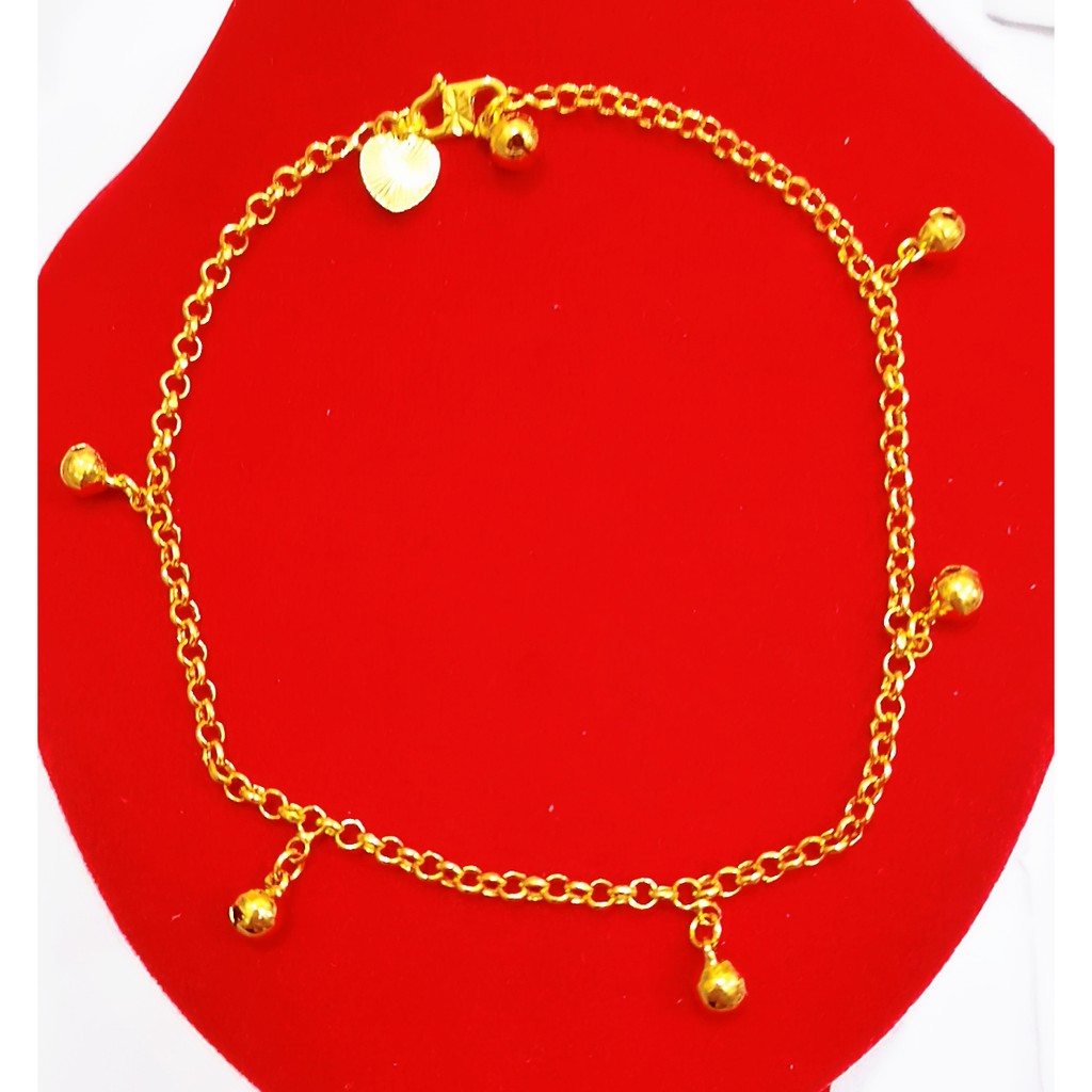 Candy leg CHAIN + GOLD BANGKOK ankle bell | Shopee Philippines