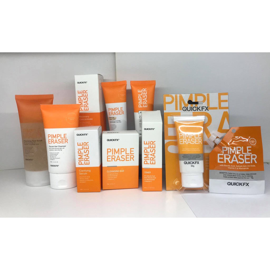 QUICK FX PIMPLE ERASER PRODUCTS ** Cleansing Bar ** Toner ** Cream ...
