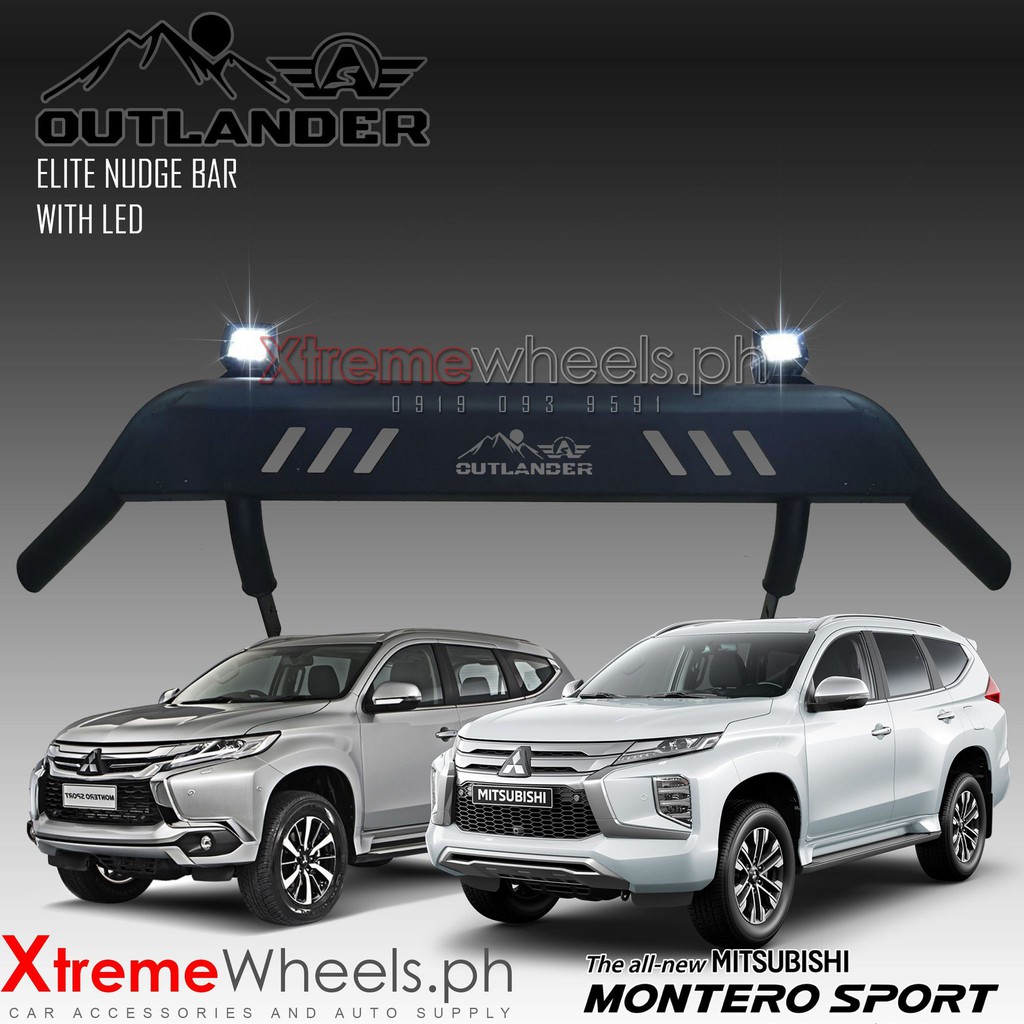 Montero 2016-2025 Elite Outlander Front Bumper Protector hard Steel ...