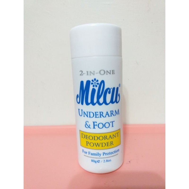 Milcu Underarm & Foot Deodorant Powder (40g- 80g ) | Shopee Philippines