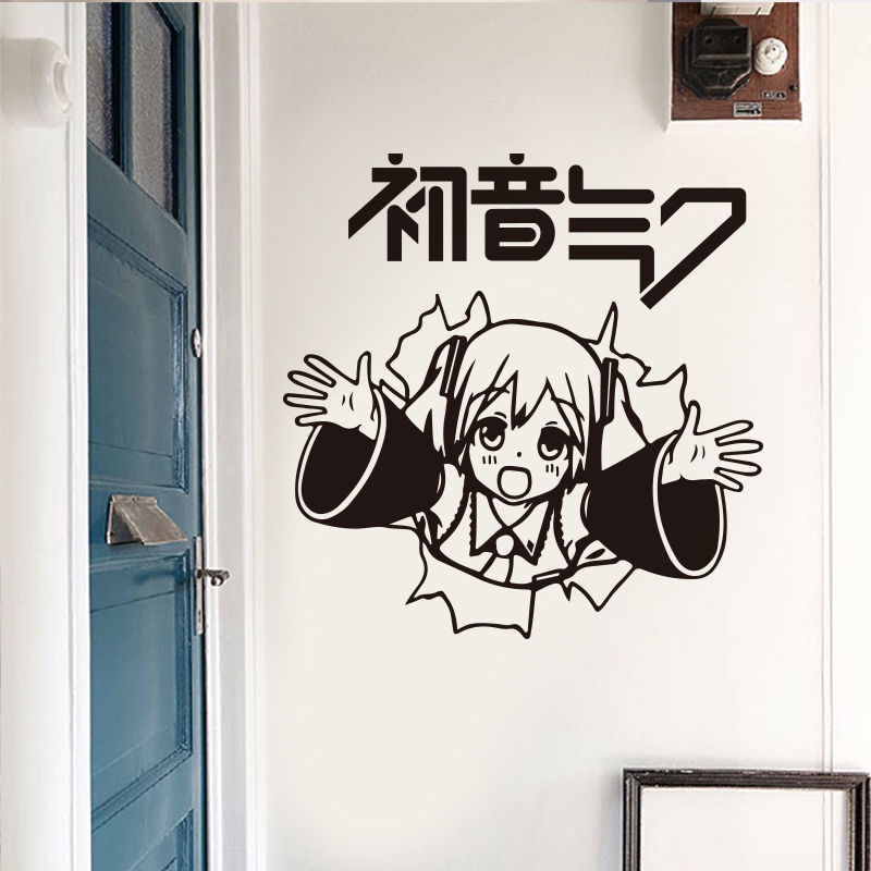 MIKU Anime PC Case Stickers Cartoon Waterproof Computer Host Decal ...