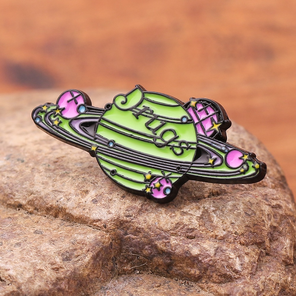 Universe Planet DRUGS Brooch Solar System Planet Earth Saturn Moon Mars ...