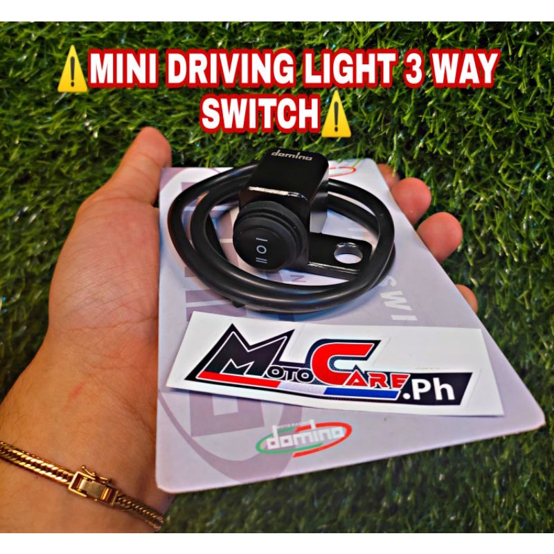 ⚠️ MINI DRIVING LIGHT 3 WAY SWITCH INSTALLATION MIRROR / HANDLED BAR ...