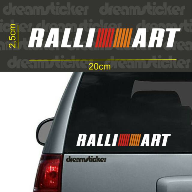 Ralli Art Ralliart Car Sticker | Shopee Philippines