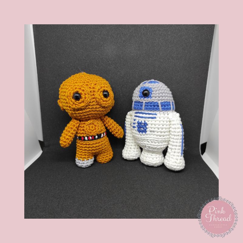 Star Wars Dolls/ Amigurumi/ Crochet Star Wars C-3PO R2-D2 | Shopee ...