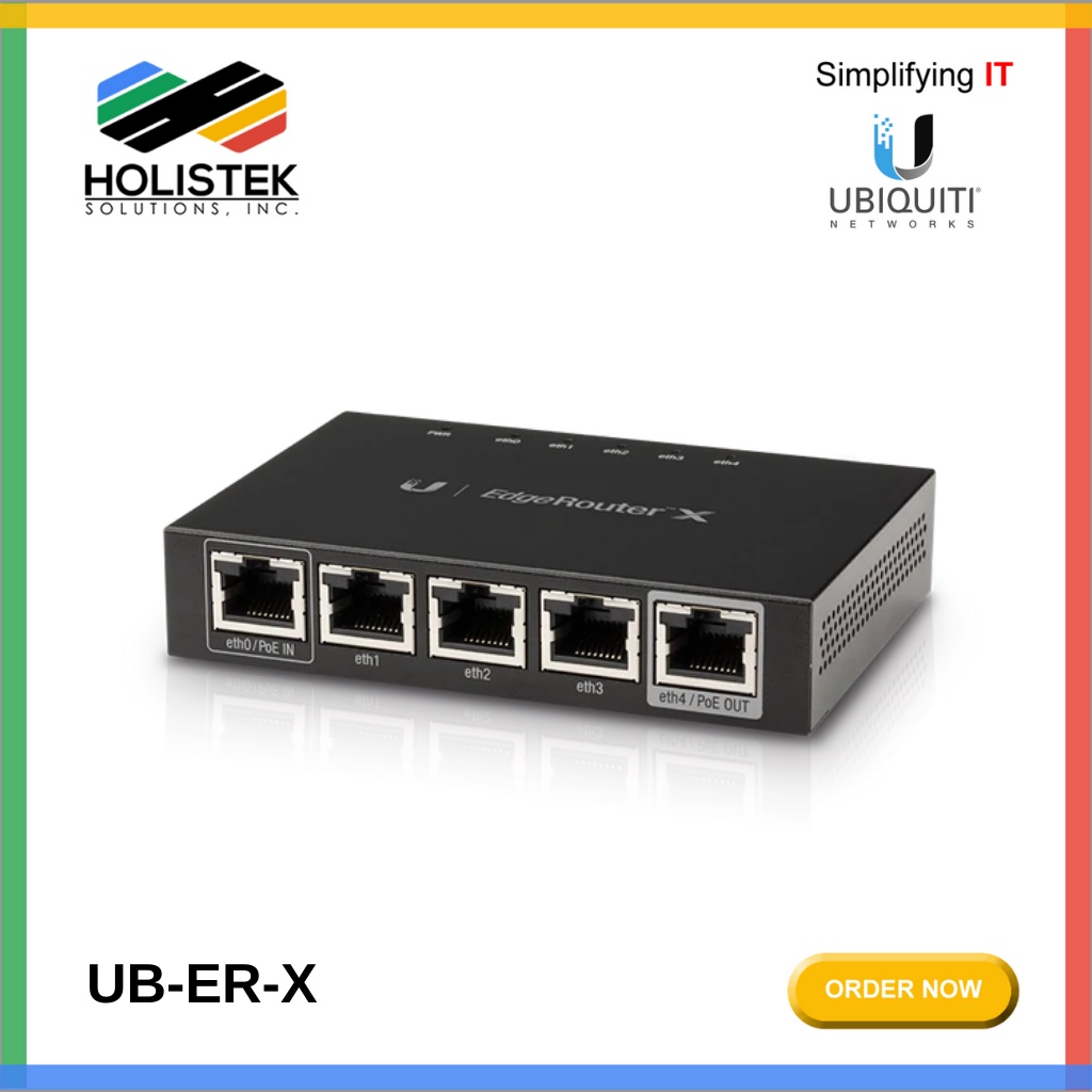 Ubiquiti EdgeRouter X Advanced Gigabit Ethernet Routers 256MB Storage 5 ...