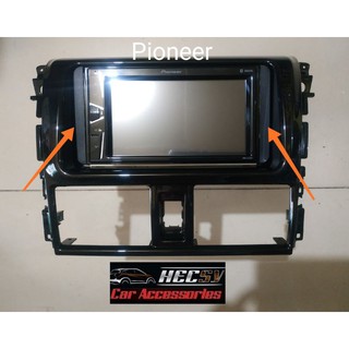 2014 to 2018 Vios Panel 2din Stereo Fascia Superman 2015 2016 2017 Side ...