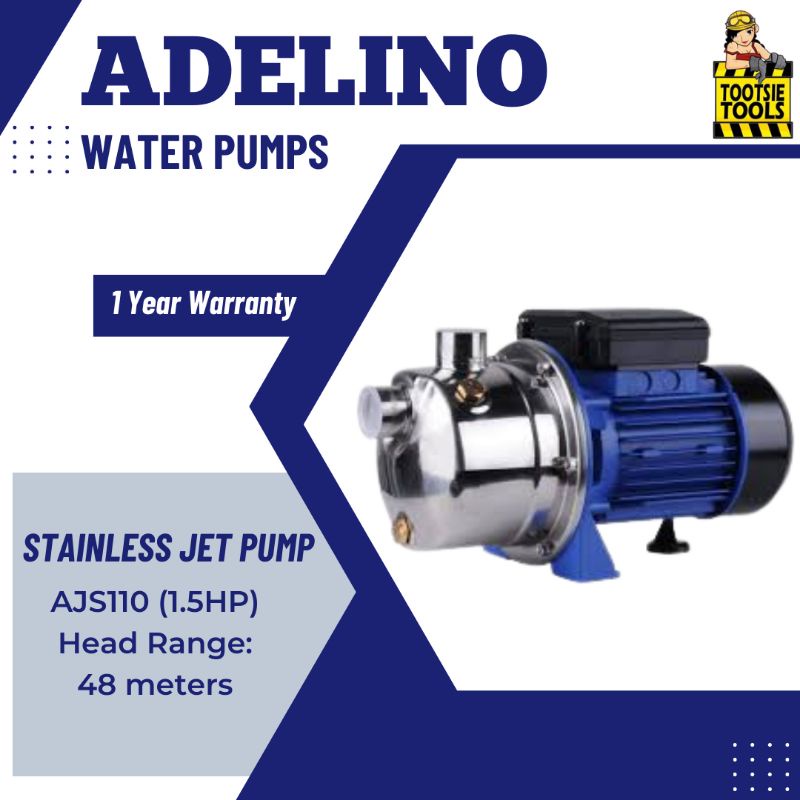 ADELINO Jet Pump Stainless AJS110 (1.5HP) | Shopee Philippines