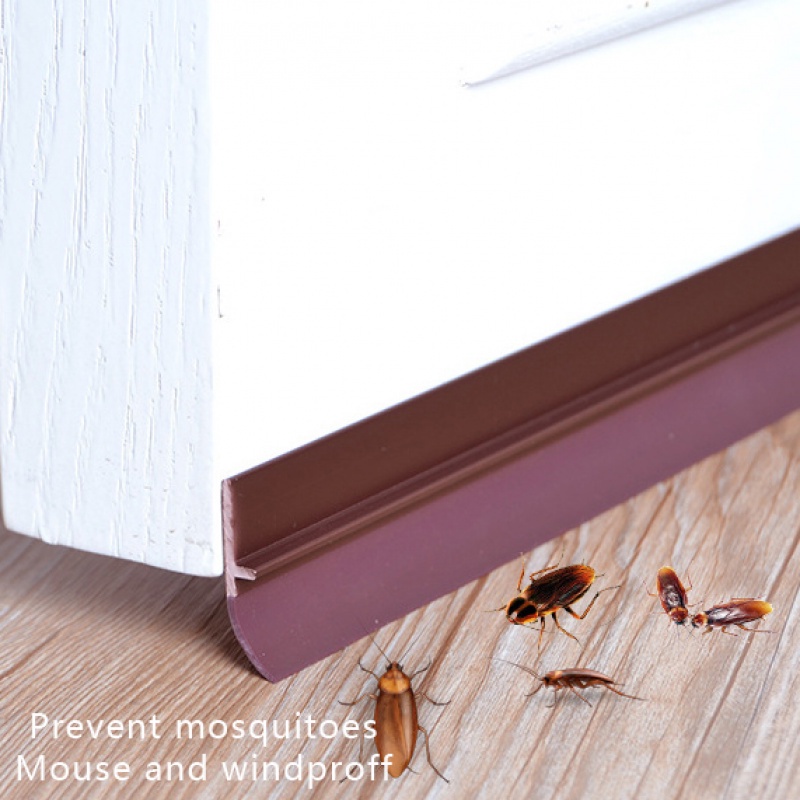 Door Bottom Strip Sealing Sticker Draft Stopper Pest Control Seal Strip ...