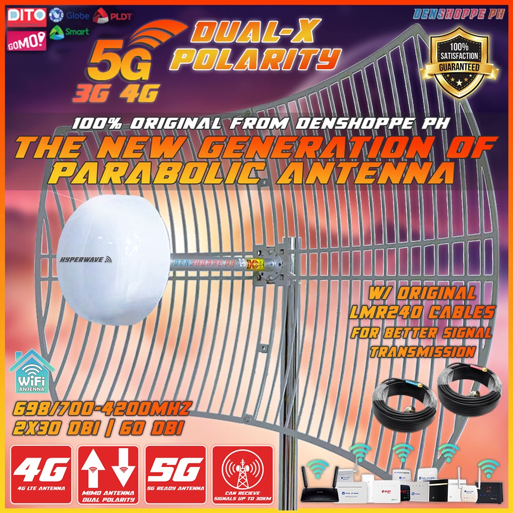 ♂PARABOLIC ANTENNA 60DBI 5G 4G HYPERWAVE WIDEBAND ULTIMATE ALIEN ...