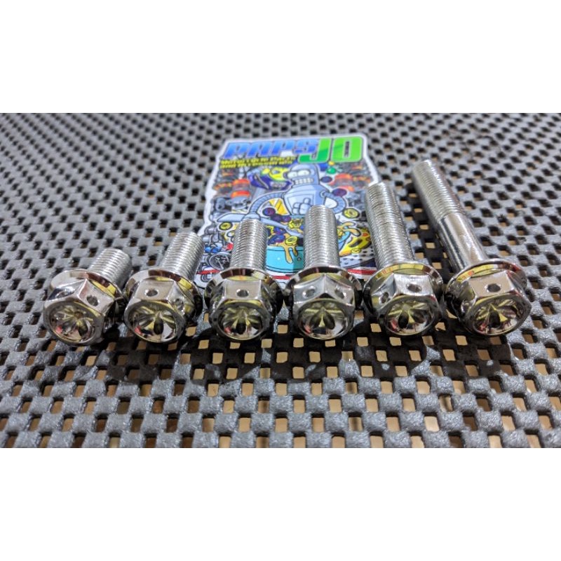 HENG BOLT SILVER FLOWER TYPE FINE THREAD M10( 10X20, 10X25, 10X30 ...