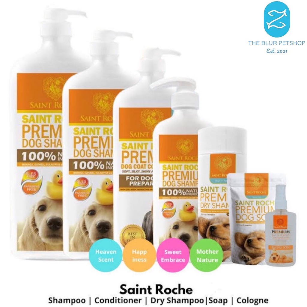 250ml 1050ml Saint Roche Dog Shampoo Dog Pet Essentials Grooming ...