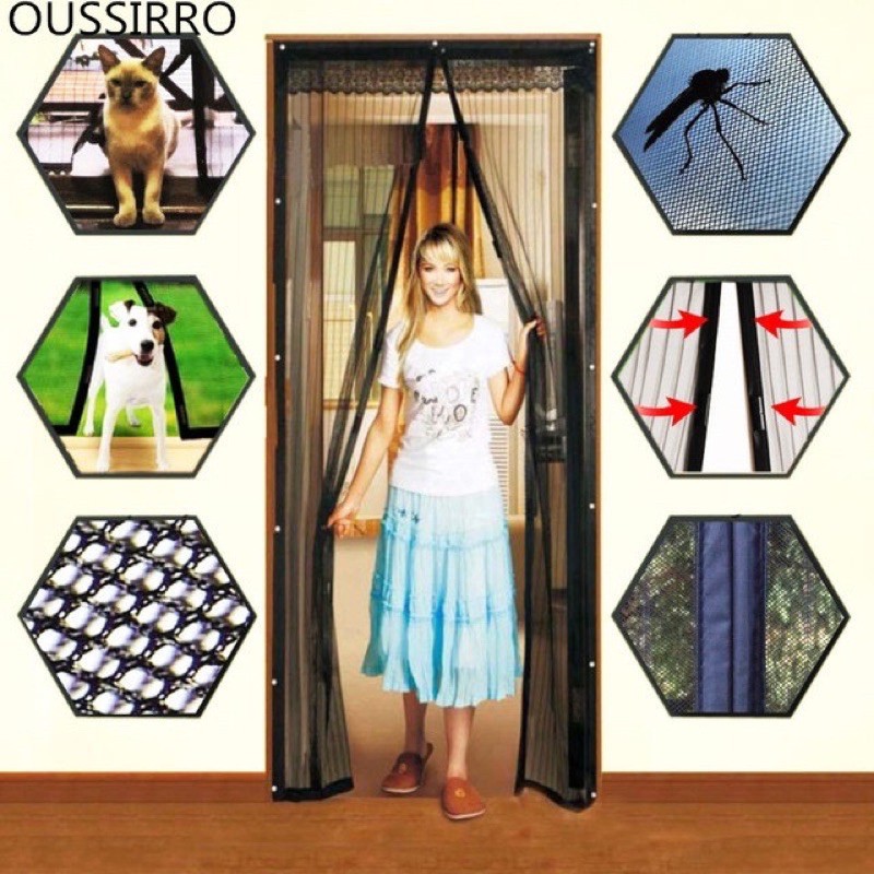 Magic Mesh Instant Screen Door | Shopee Philippines