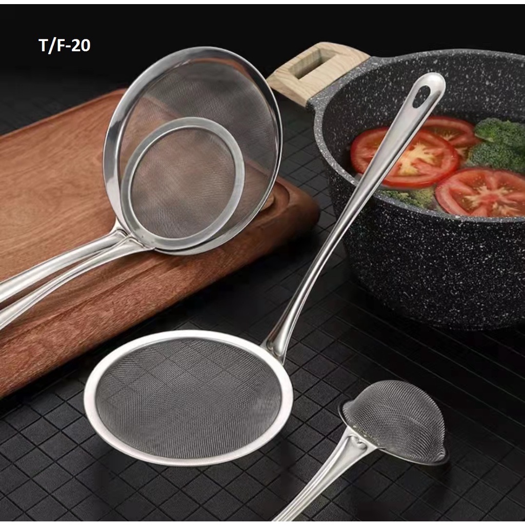 Stainless Steel Mesh Spoon Sifter Sieve Kitchenware Cooking Skimmer ...