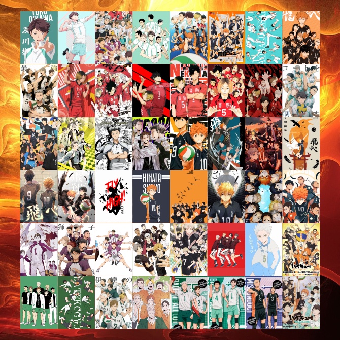 HIASAN DINDING Haikyuu Anime Poster Poster Poster Aesthetic Room Wall ...