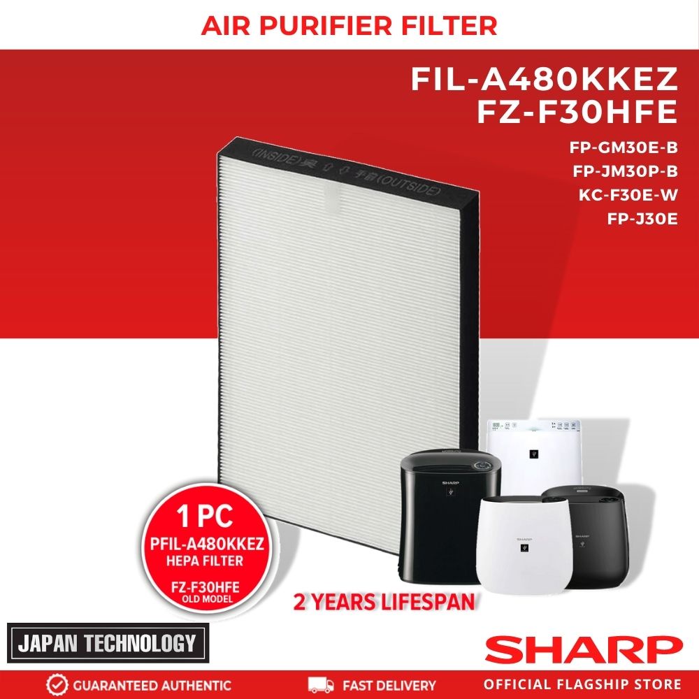 Filter For SHARP FP-GM30E-B FP-J30E Air Purifier Hepa Filter PFIL ...