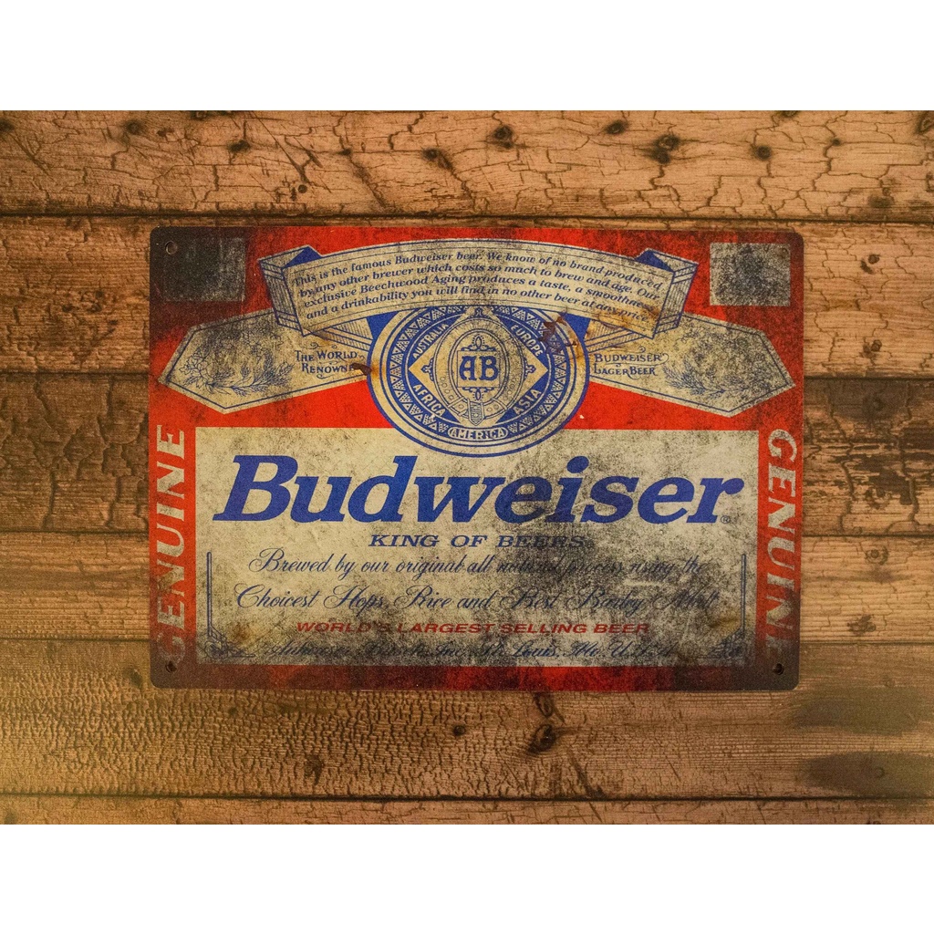 Metal Sign | Budweiser Beer | Retro Sign | Man Cave Sign | Vintage Sign ...