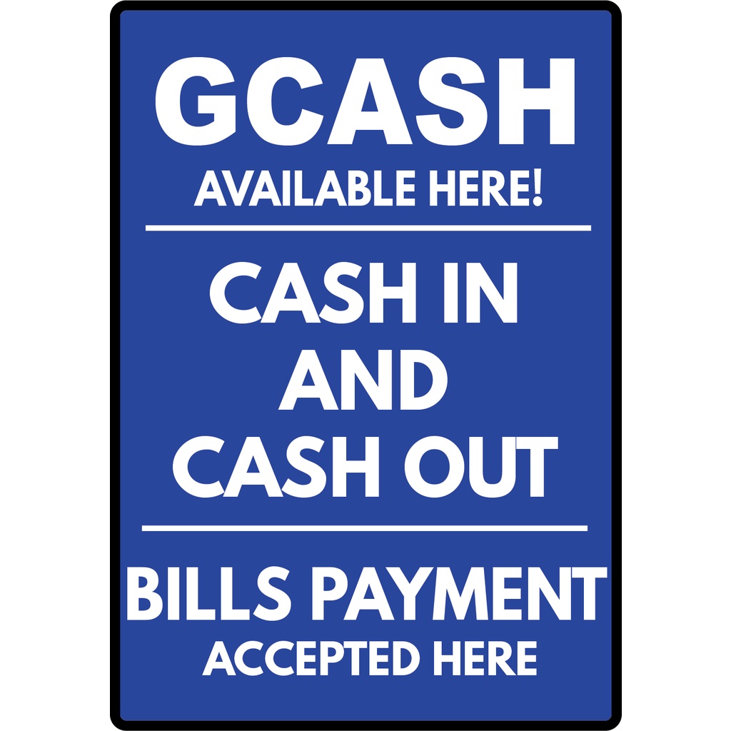 Gcash Signs / Signange for Store Owners and Stablishments | Shopee ...