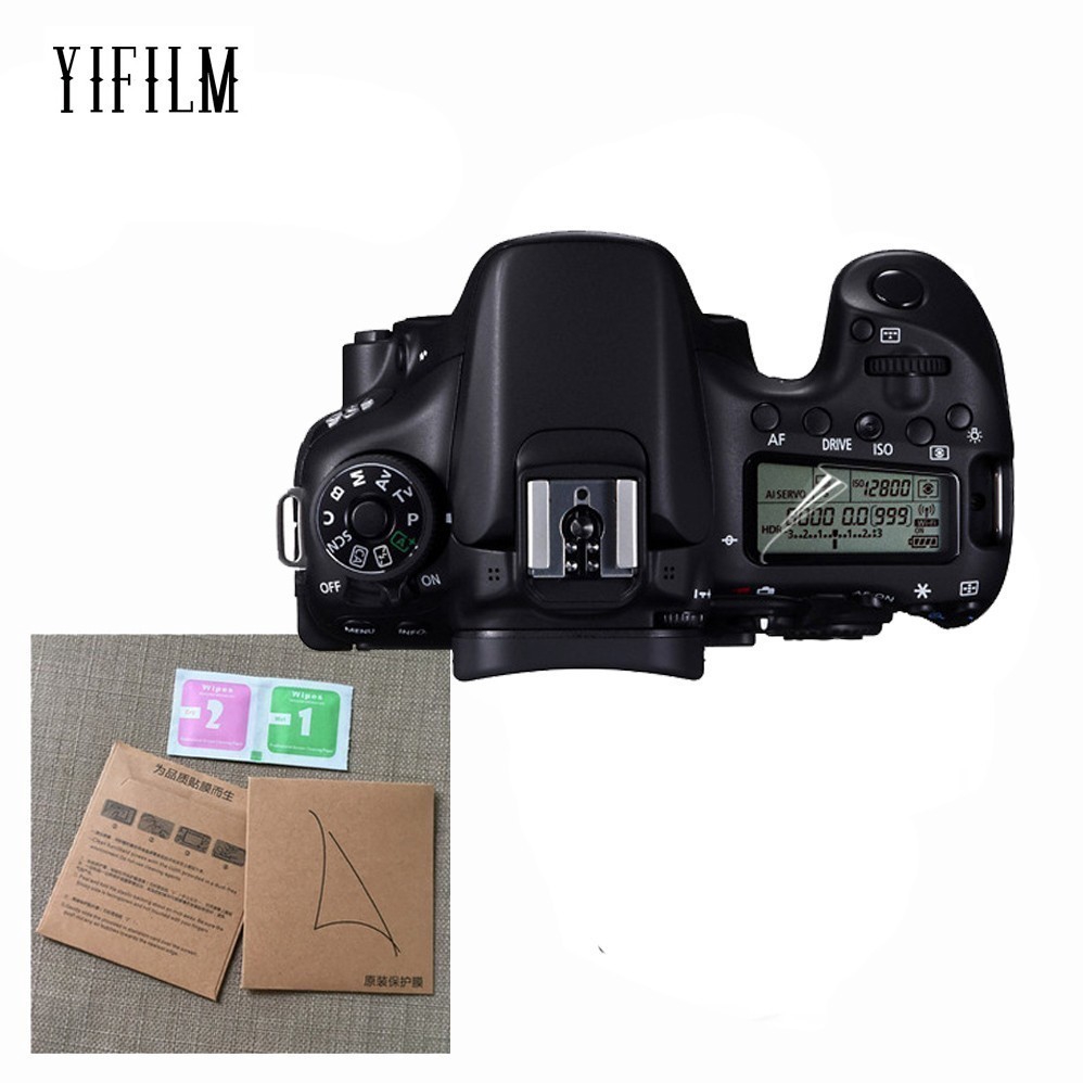 2PCS LCD Panel Protection Screen Protector for Canon EOS R 77D 9000D ...