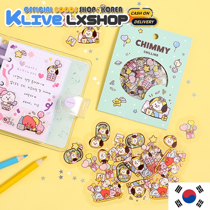 BTS BT21 Flake Sticker Pack Party Monopoly Official Goods | Shopee ...