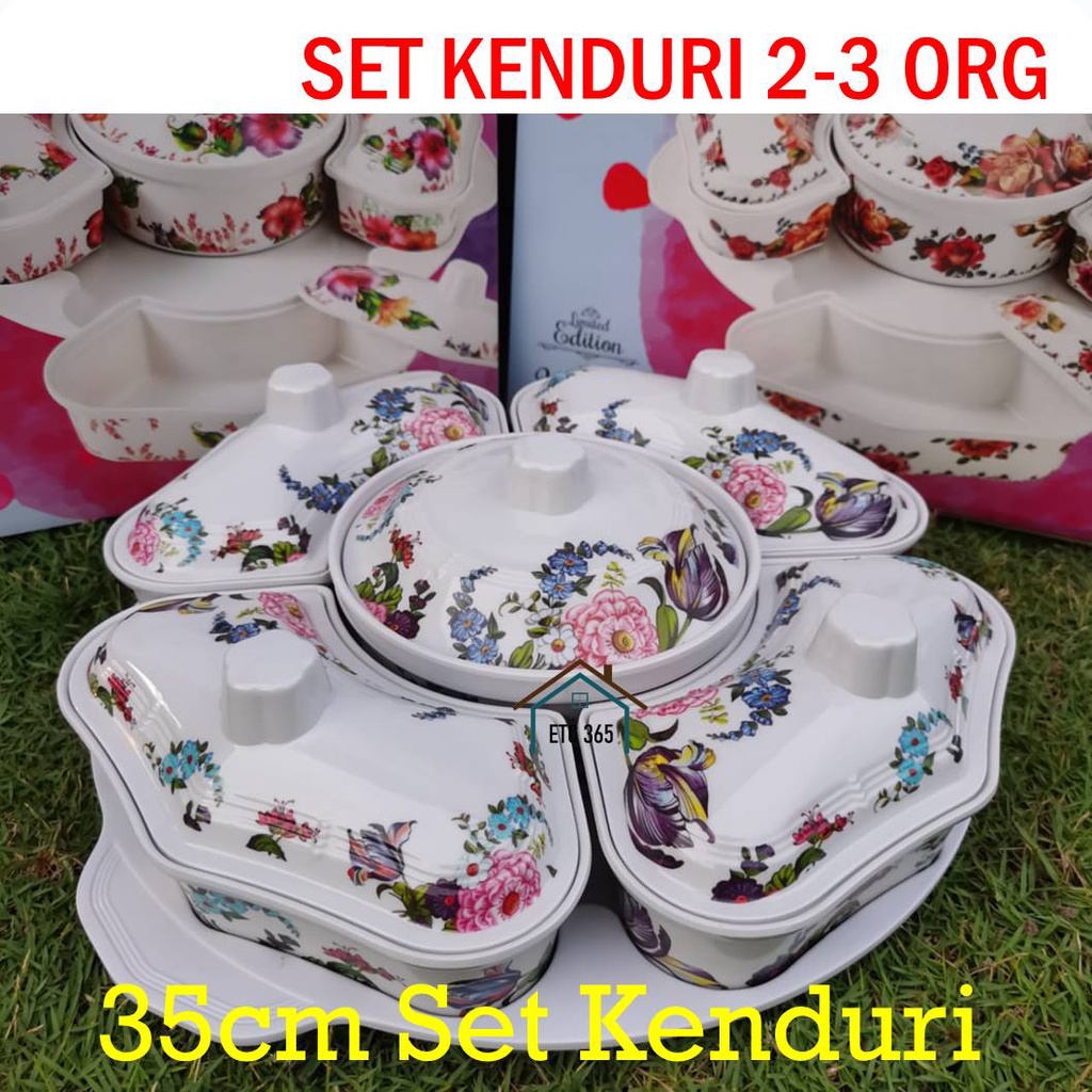 Melamine 35cm Buffet Set Kenduri 11 Pcs Party Serving Set Hidangan Lauk ...