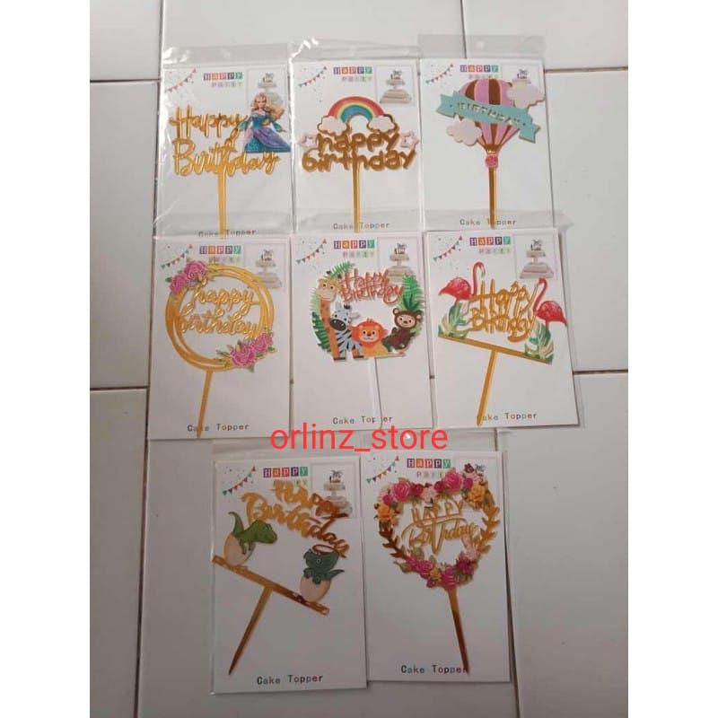 Acrylic CHARACTER HBD TOPPER | Shopee Philippines